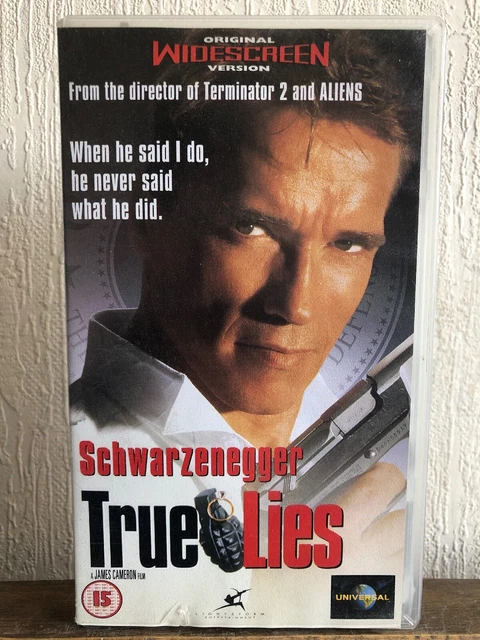 TRUE LIES VHS Video Tape Arnold Schwarzenegger- Widescreen Edition EUR ...