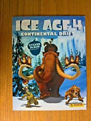 PANINI ICE AGE 4 sticker album complete full set & poster foil chase ...
