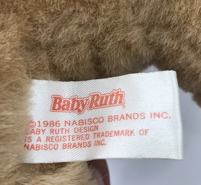 COMMONWEALTH VINTAGE TEDDY bear baby ruth stuffed animal 1986 Nabisco ...