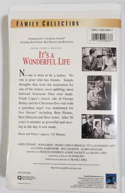 IT'S A WONDERFUL Life VHS 1996 (Clamshell) £7.09 - PicClick UK