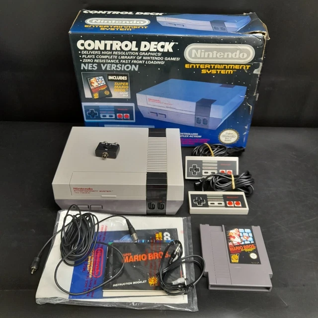 NINTENDO NES CONSOLE System Boxed + Super Mario Game Entertainment ...