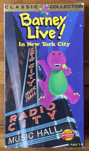 BARNEY - LIVE In New York City (VHS, 1994, Classic Collection) $16.87 ...