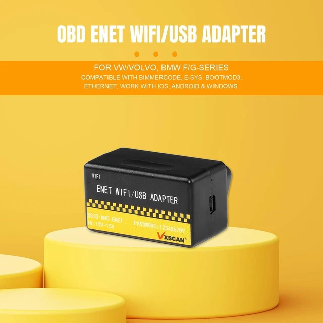 ENET WIFI/USB ADAPTER DOIP For BMW F/G-series,E-SYS,Bootmod3 BimmerCode ...