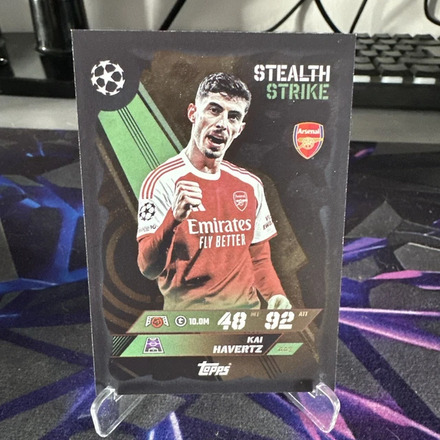 TOPPS MATCH ATTAX 2025 - 26 Card Kai Havertz Arsenal Stealth Strike £1. ...