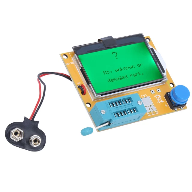ESR METER TRANSISTOR Tester Graphical Resistance Capacitance Checker ...