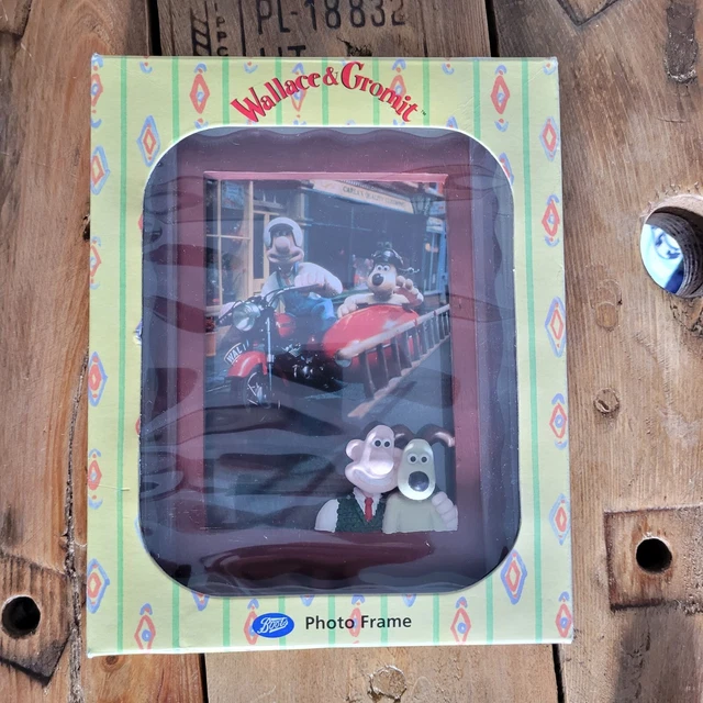 VINTAGE 1989 WALLACE and Gromit Photo Frame 15cm x 10cm (6" x 4") RARE ...