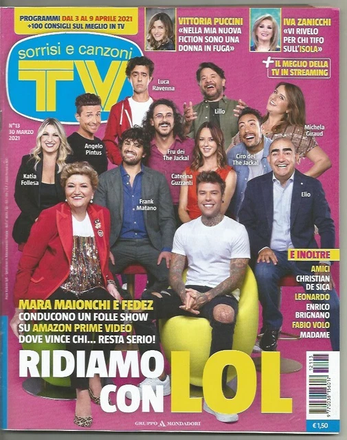 Rivista Settimanale Sorrisi E Canzoni Tv N 13 30 Marzo 2021 Gruppo