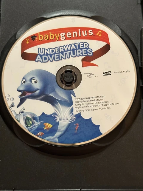 BABY GENIUS=3 DVDS/ Cases. Underwater, Songs, Animals, All Included. $8 ...