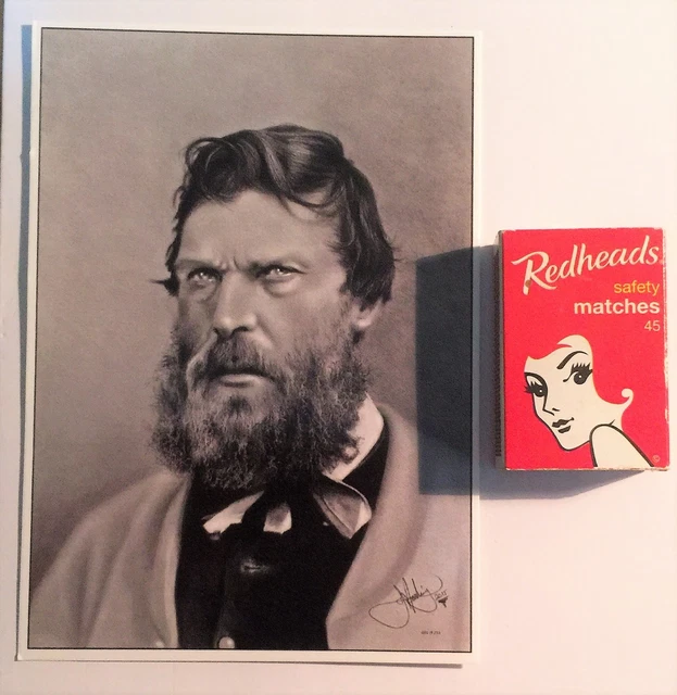 HARRY POWER, OLD "Ned Kelly's Mentor" from Orig sketch, Post Card. Bush ...