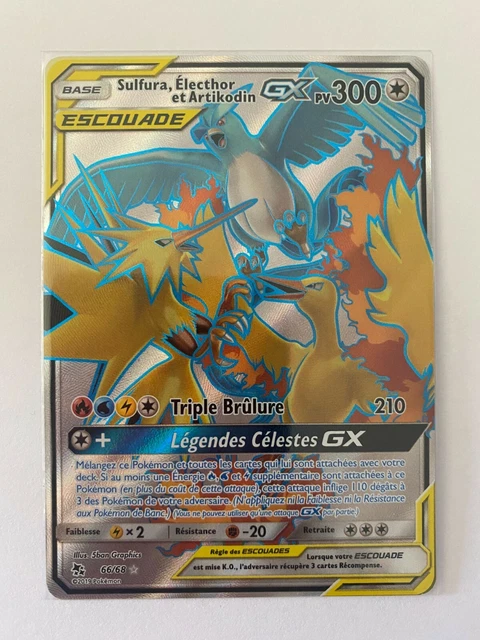 Carte Pokémon Sulfura Electhor Et Artikodin Gx 66 68 Destinées