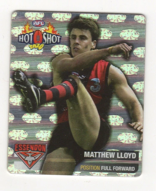 AFL TAZO CARD. Smiths Hot Shot 2006. Silver Essendon Matthew Lloyd EUR 2,20 - PicClick FR
