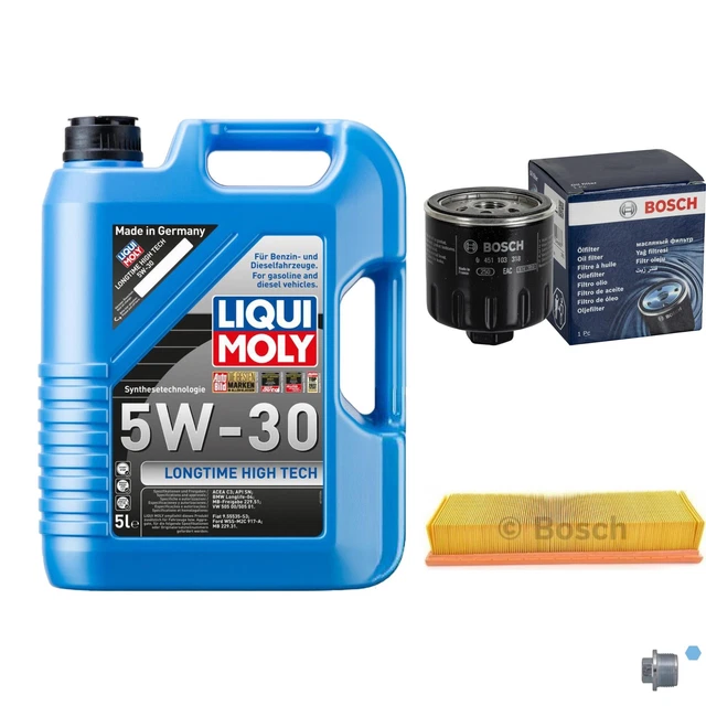 BOSCH INSPECTION SET 5L liquide Moly Longtime High Tech 5W-30 pour Seat ...