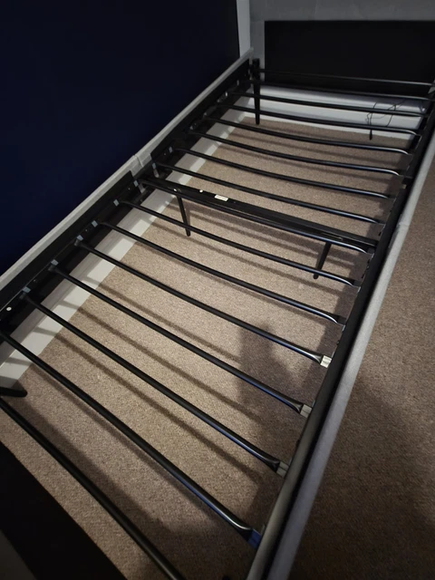 ARGOS HOME KRISTOPHER Single Fabric Bed Frame In Grey. Used Very Good ...