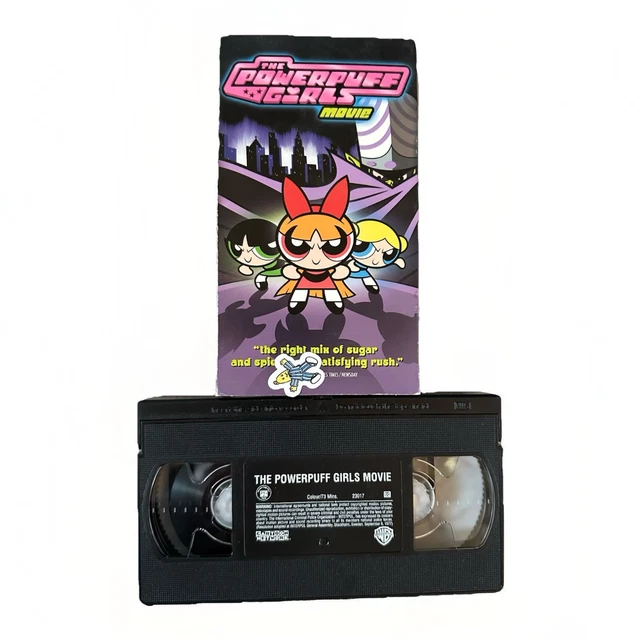 THE POWERPUFF GIRLS Movie (VHS, 2002, Slip Sleeve Contains Dexters ...