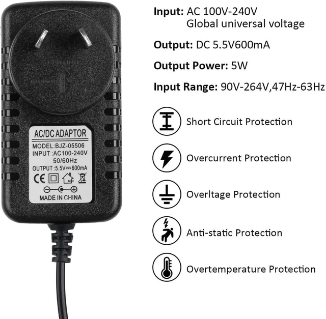 SUPER 5.5V CHARGER Karcher WV1, WV1 Plus, WV2, WV2 Plus, WV5, WV55 ...