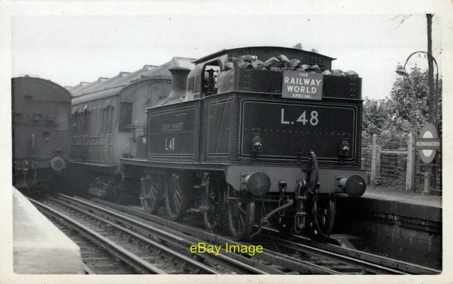 PHOTO 6X4 RAILWAY Steam Engine London Transport L48 at Rickmansworth ...