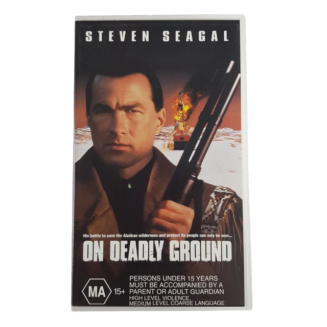 ON DEADLY GROUND 1994 VHS Tape Warner Home Video Steven Seagal Tape ...