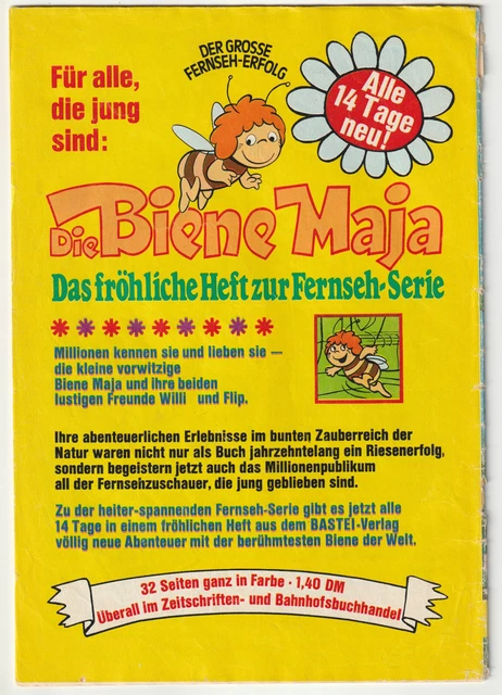 DIE BIENE MAJA #1 So kam Maja auf... ohne Beilage, Bastei 1976 ...