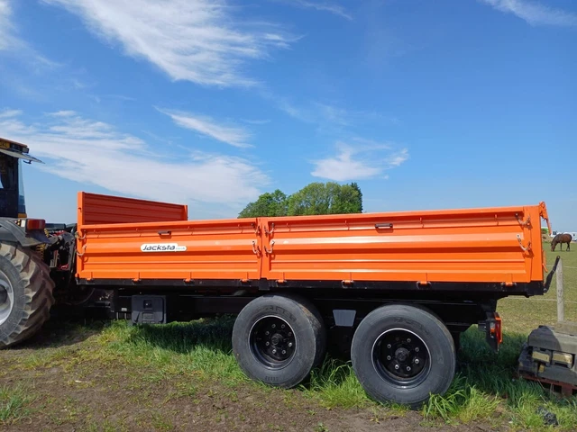 JACKSTA FARM Trailer 12 Tonne Drop Side Tipping Heavy Duty Farm Trailer ...