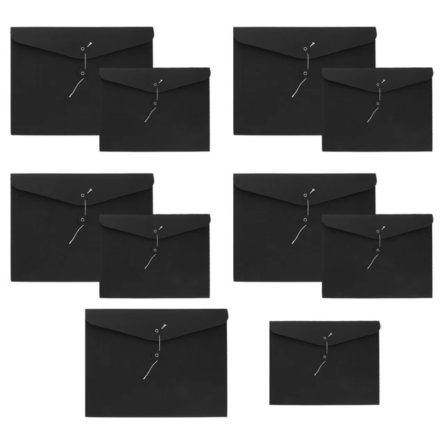 10 PCS RETRO Document Bag Filing Envelope Folder Pouch A4 Kraft Paper ...