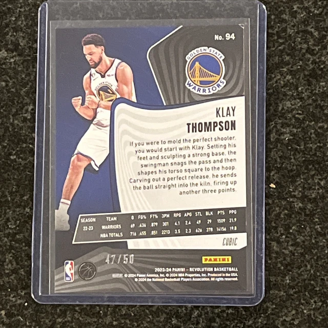 KLAY THOMPSON/50 CUBIC Panini Revolution Pallacanestro 2023-24 Warriors ...