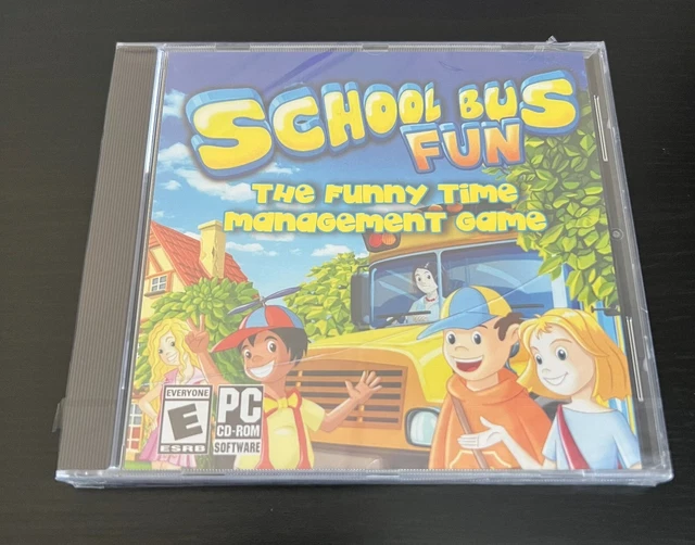 SCHOOL BUS FUN, The Funny Time Management Game. PC CD-ROM Rated E, New ...