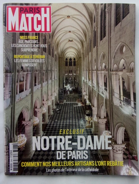 MAGAZINE PARIS-MATCH N°3943 28/11/ 2024 NOTRE DAME DE PARIS EXCLUSIF ...