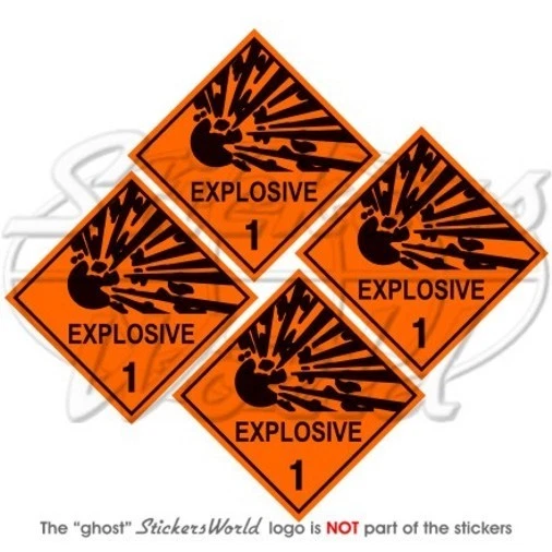 EXPLOSIVE ATMOSPHERE EXPLOSION Danger Warning Safety Sign Sticker-Decal ...