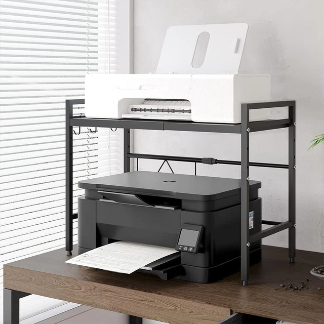 Netel Expandable Microwave Shelf 2 Tier Microwave Stand With 4 Hooks