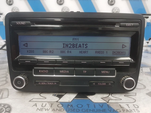 VW RADIO / CD Player / Stereo Head Unit With Code - 5M0 035 186 AA READ ...