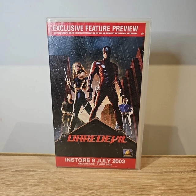 DAREDEVIL: EXCLUSIVE DEALER Feature Preview - Vhs Tape Tested Rare $45. ...