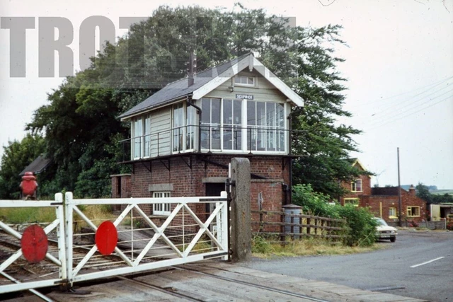 35MM SLIDE BR British Railways Scene View Scopwick Signal Box 1979 ...