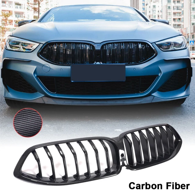 DRY CARBON FIBER Front Bumper Grille Grill For BMW 8 Series G14 G15 G16 ...