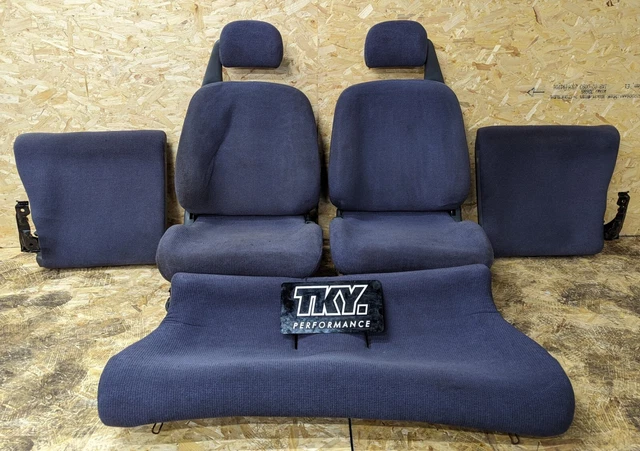 HONDA CIVIC EG6 SiR Purple Tweed JDM Fold Flat Seats Interior Gathers ...