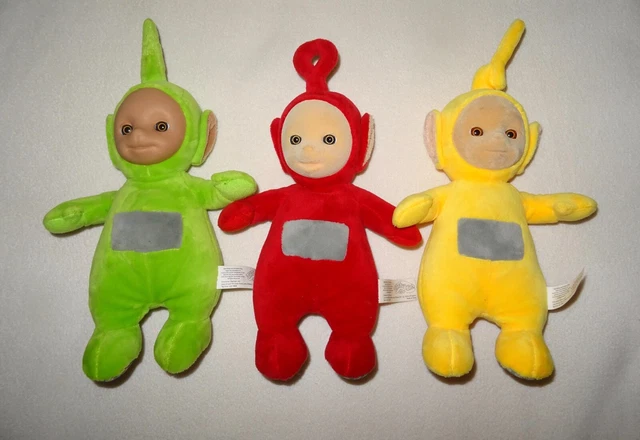 TELETUBBIES X 3 Green Dipsy/Red Po/Yellow Lala Non Talking Read All ...