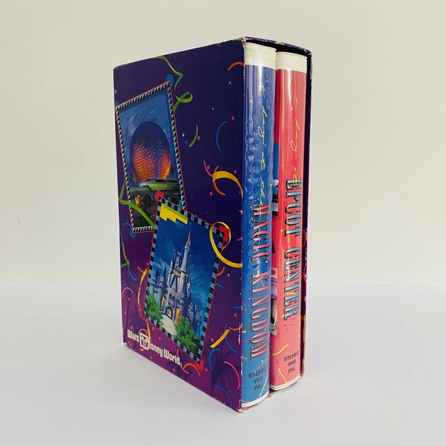 DISNEY VINTAGE VHS Lot Box Set 1991 Walt Disney World Magic Kingdom ...