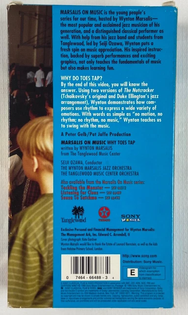 WHY TOES TAP VHS video Wynton Marsalis Seiji Ozawa 1995 Jazz music 1995 ...