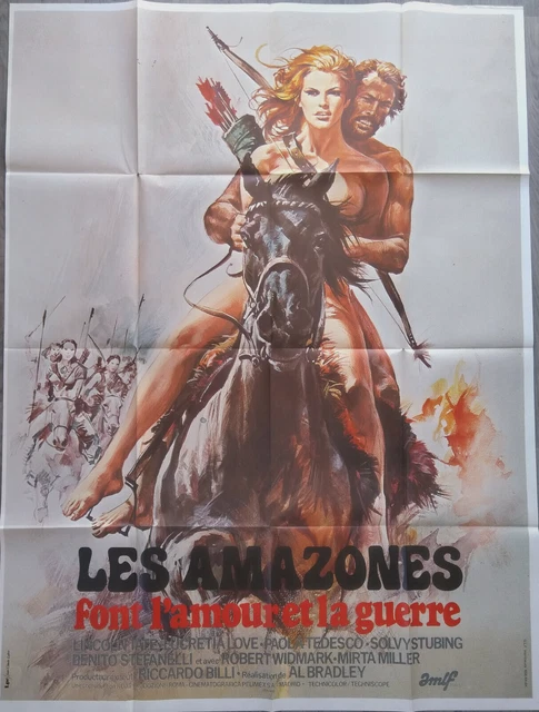 LES AMAZONES/TERENCE YOUNG/BATTLE Of The Amazones/Affiche De Cinéma 120X160 Cm EUR 9,00 ...