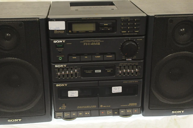 SONY FH-414 II Ghetto Blaster/ HiFi Stereo System + Phono Input HST-414 ...