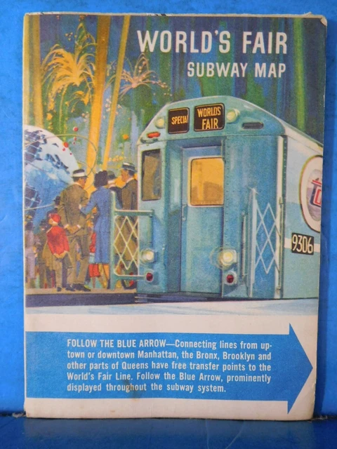 MAPPA WORLD’S FAIR Subway Map 1964 New York City Transit Authority ...