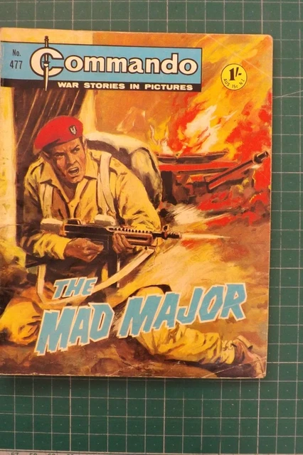 COMMANDO COMIC WAR STORIES IN PICTURES No.477 THE MAD MAJOR (1408) EUR ...