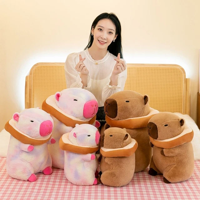 PINK CAPYBARA CAPYBARA Stuffed Doll Toast Capybara Plush Pillow ...