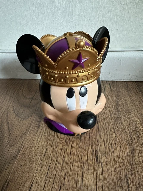 DISNEY ON ICE Mickey Mouse Exclusive King Plastic Mug Cup With Flip Top ...