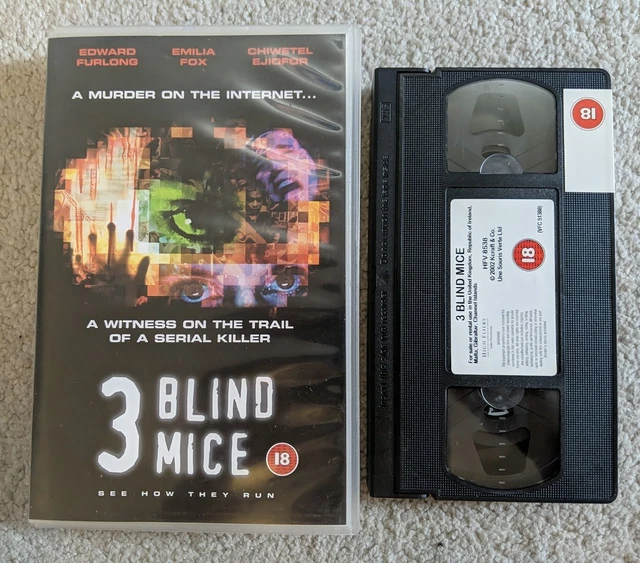 3 BLIND MICE RARE VHS Video Big Box Ex Rental Retro £6.99 - PicClick UK