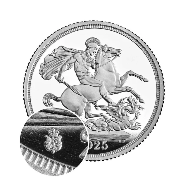 2025 1ST EVER Royal Mint Silver Sovereign Prem Proof Coin Privy Mark Ltd Ed 15k £225.00 ...