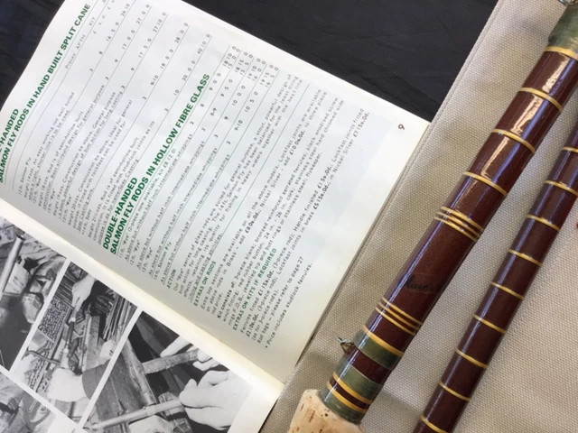 RARE VINTAGE Olivers of Knebworth (The Wye) 13ft fibreglass fly rod+ ...