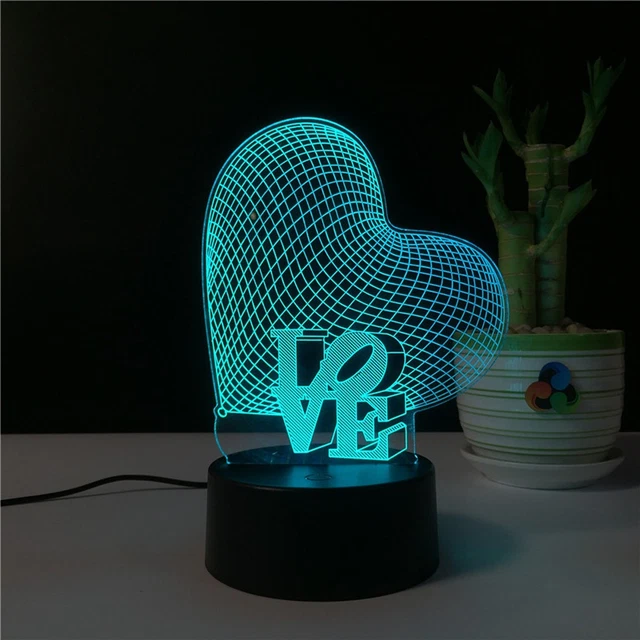 3 PIECES NOVELTY Lamp Led Gesture Night -shape Mom £39.29 - PicClick UK