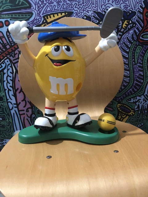 DISTRIBUTEUR M&M'S MM'S BONHOMME JAUNE - GOLF GOLFEUR hauteur 27 cm EUR ...