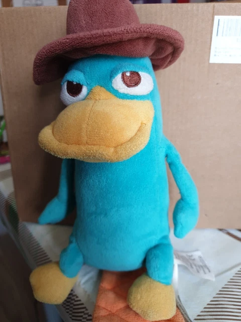 DISNEY PERRY PLATYPUS Agent PTransforming Perry Phineas & Ferb Plush ...