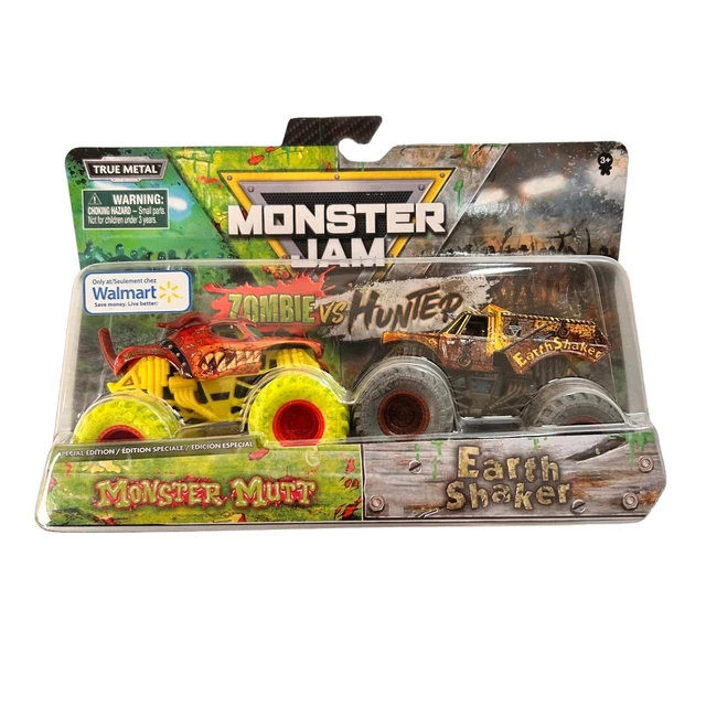 MONSTER JAM 2020 Spin Master Walmart Zombie Vs Hunter Monster Mutt ...